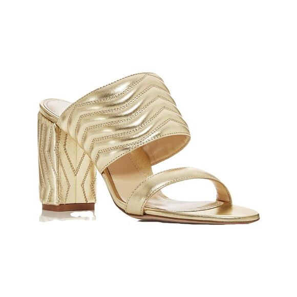 Marion Parke | Shoes | Marion Parke Womens Gold Lizzie Toe Block Heel ...